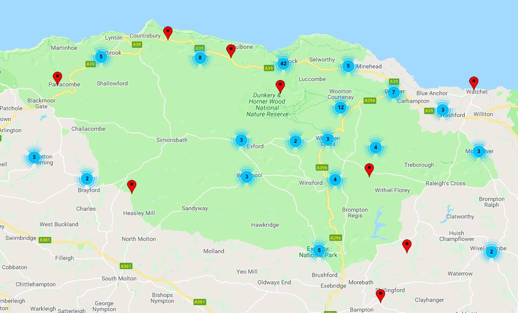 Exmoor Map | Useful Visitor Maps of Exmoor | The Best of Exmoor Blog